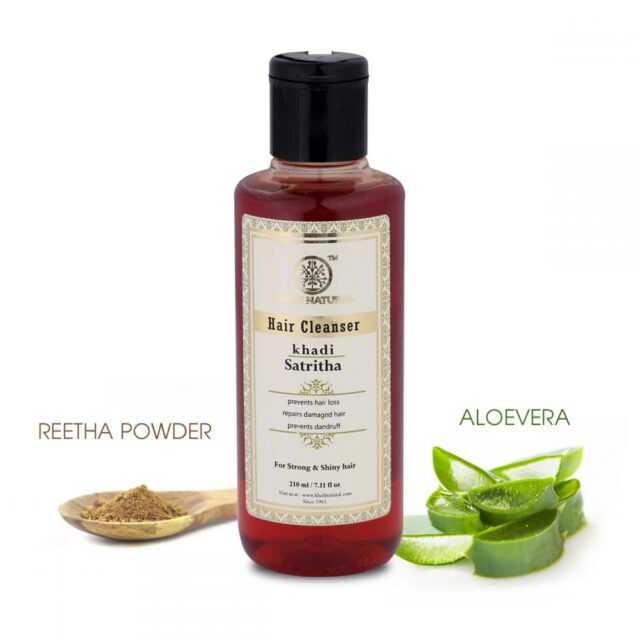Khadi Natural Herbal Satritha Cleanser / Shampoo - 210 ml (Set of 2 ...