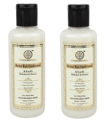 Khadi Natural Shikakai & Honey Hair Conditioner- SLS & Paraben Free ...