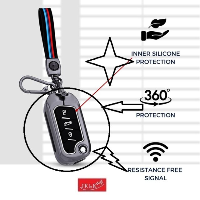 J K b K Metal Car Key Cover Compatible with Mahindra SUVs Scorpio N ...